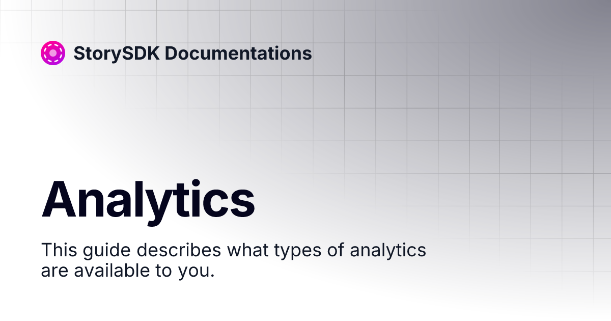 Analytics | StorySDK Documentations